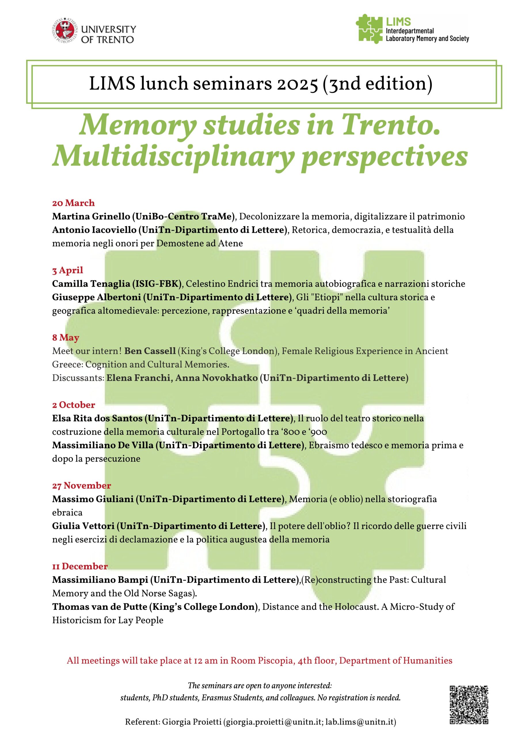 LIMS Lunch Seminars 2025 – Laboratorio LIMS